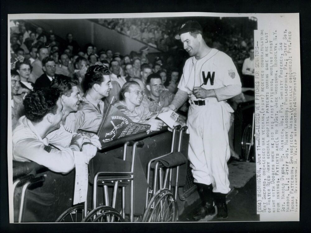 OTD 1945: Washington's Bert Shepard pitched 5+ innings on an artificial ...